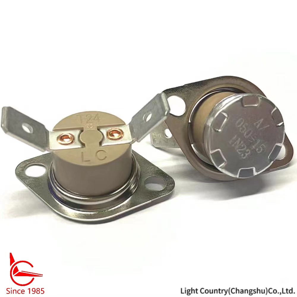 16A 250V KSD301 Thermal Switch With Automatic Reset And 45℃ Terminal ...